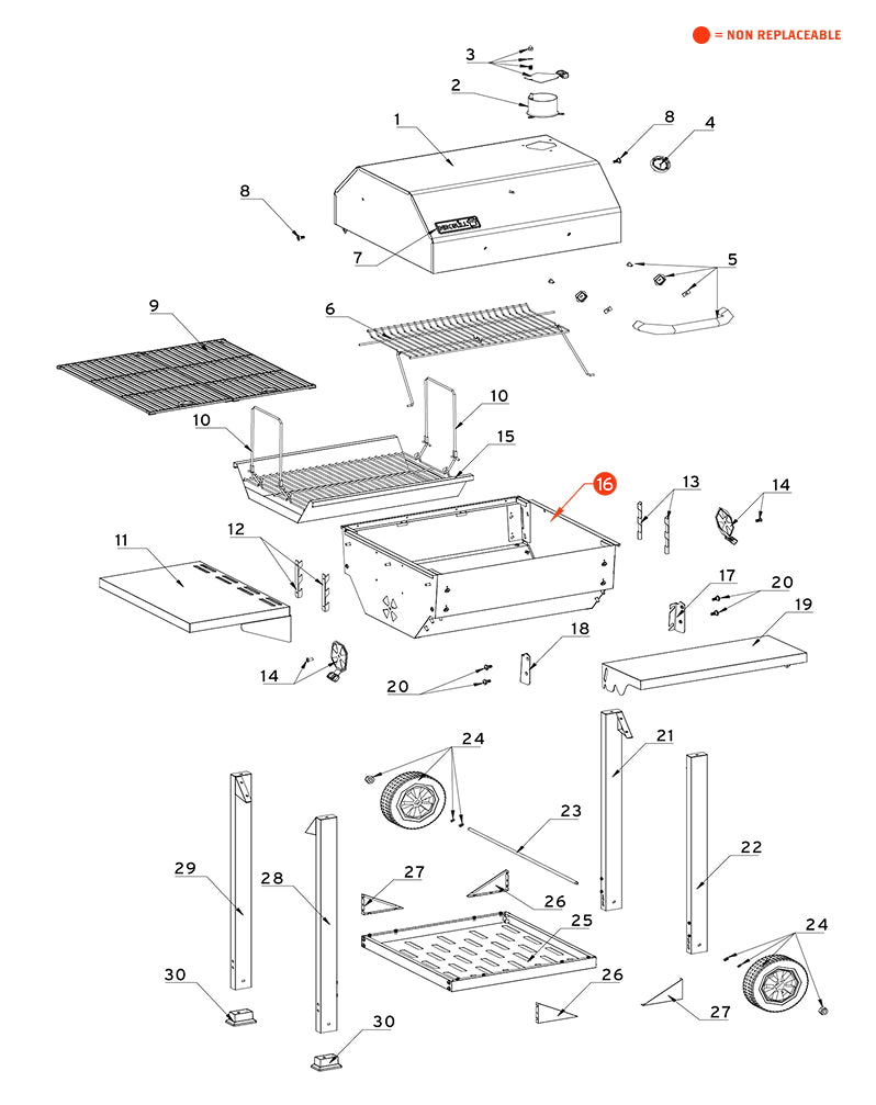 Replacement Grill Parts for Nexgrill 810-0025